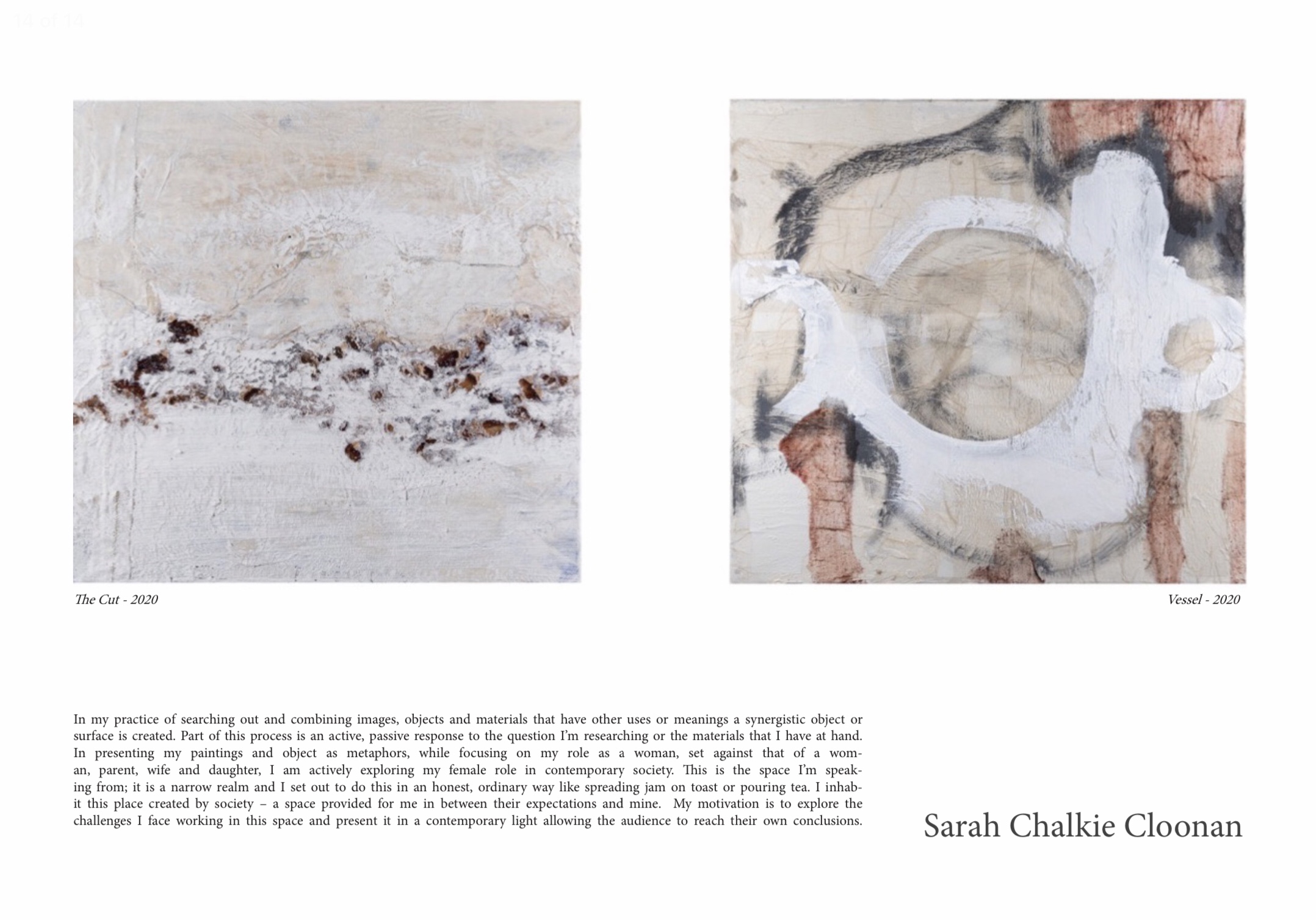 Like spreading jam on toast. – Sarah Chalkie Cloonan